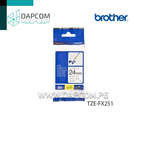 Cinta Brother Tzefx251 Negra Sobre Fondo Blanco - Dapcom