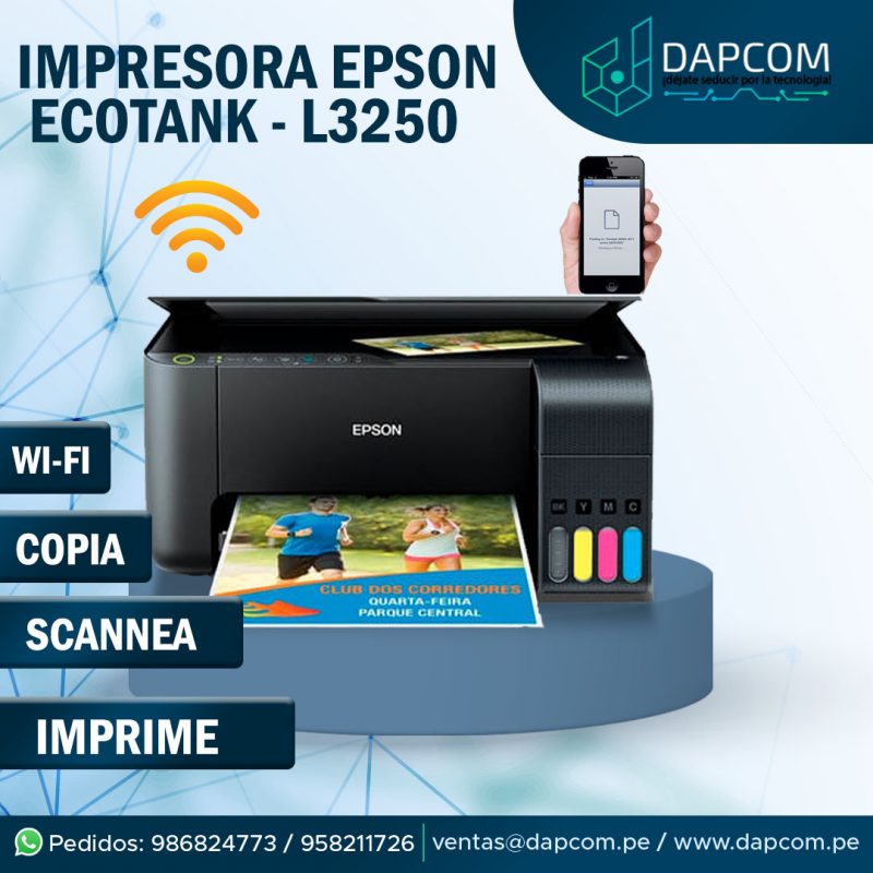 Impresora Multifuncional Epson L3250 Wifi | Envio a Peru