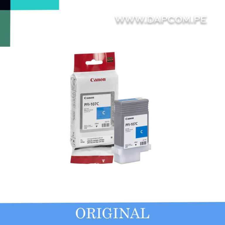 Cartucho De Tinta Canon Pfi-107C Cyan - Dapcom